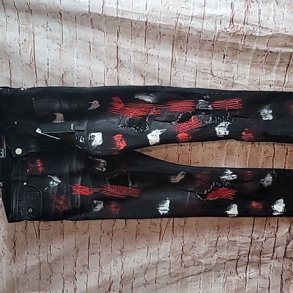 switch | Jeans | Switch Remarkable Slim Fit Red Black Jeans 38 X 32 Nwt ...